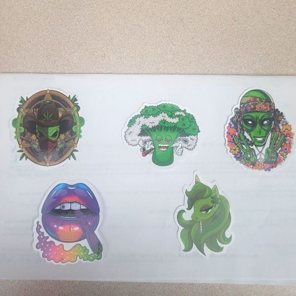 Other | Weed Maple Leaf Pot Leaf Sticker Bundle | Poshmark